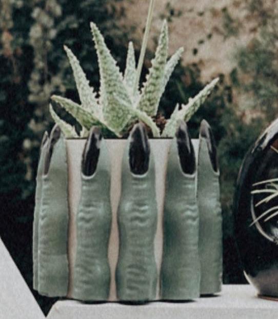 Concrete Witch Finger Pots | Wholesale – Resting Plant Face